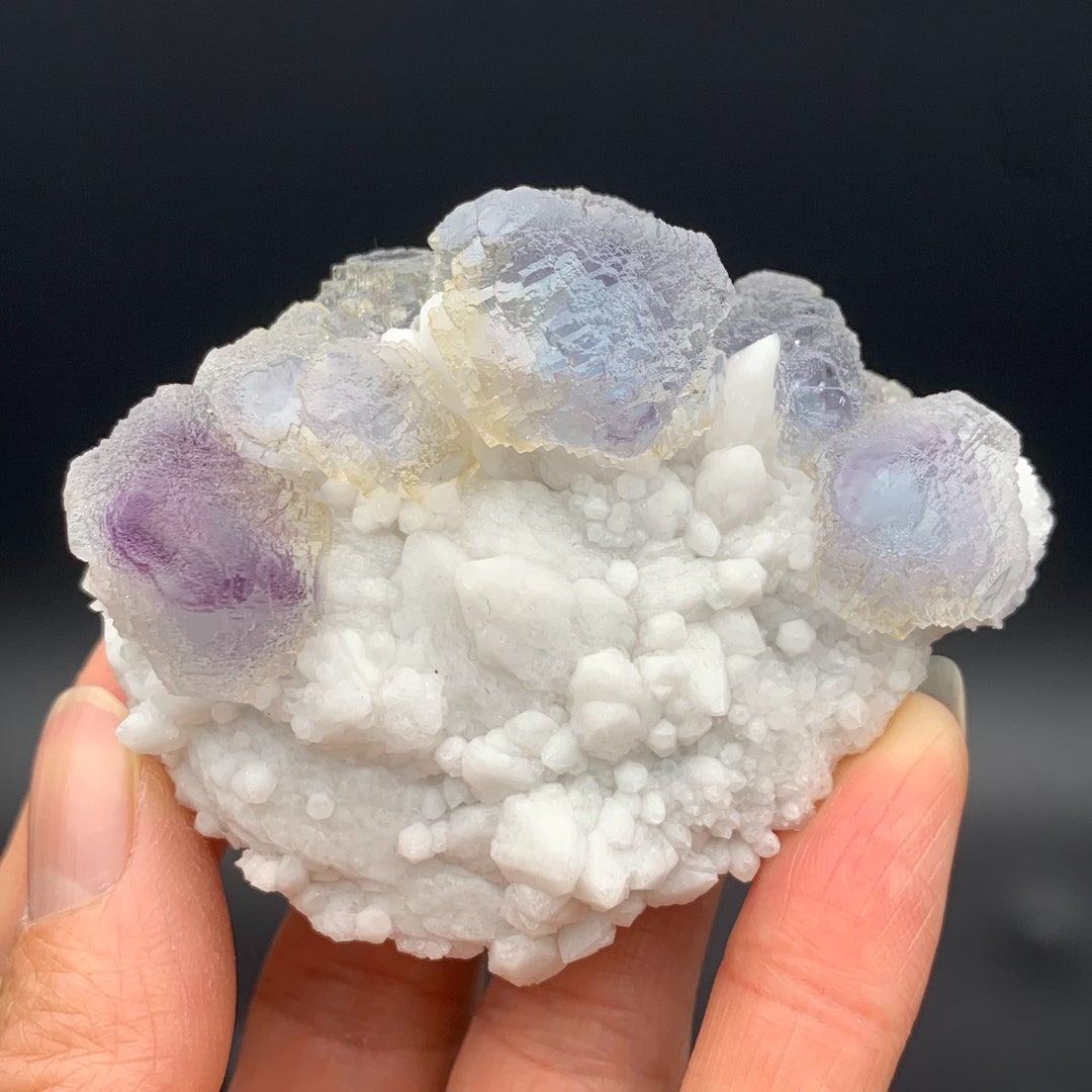 Beautiful Bi-color Inner Mongolia Phantom Fluorite Crystal, Yindu Mine ...