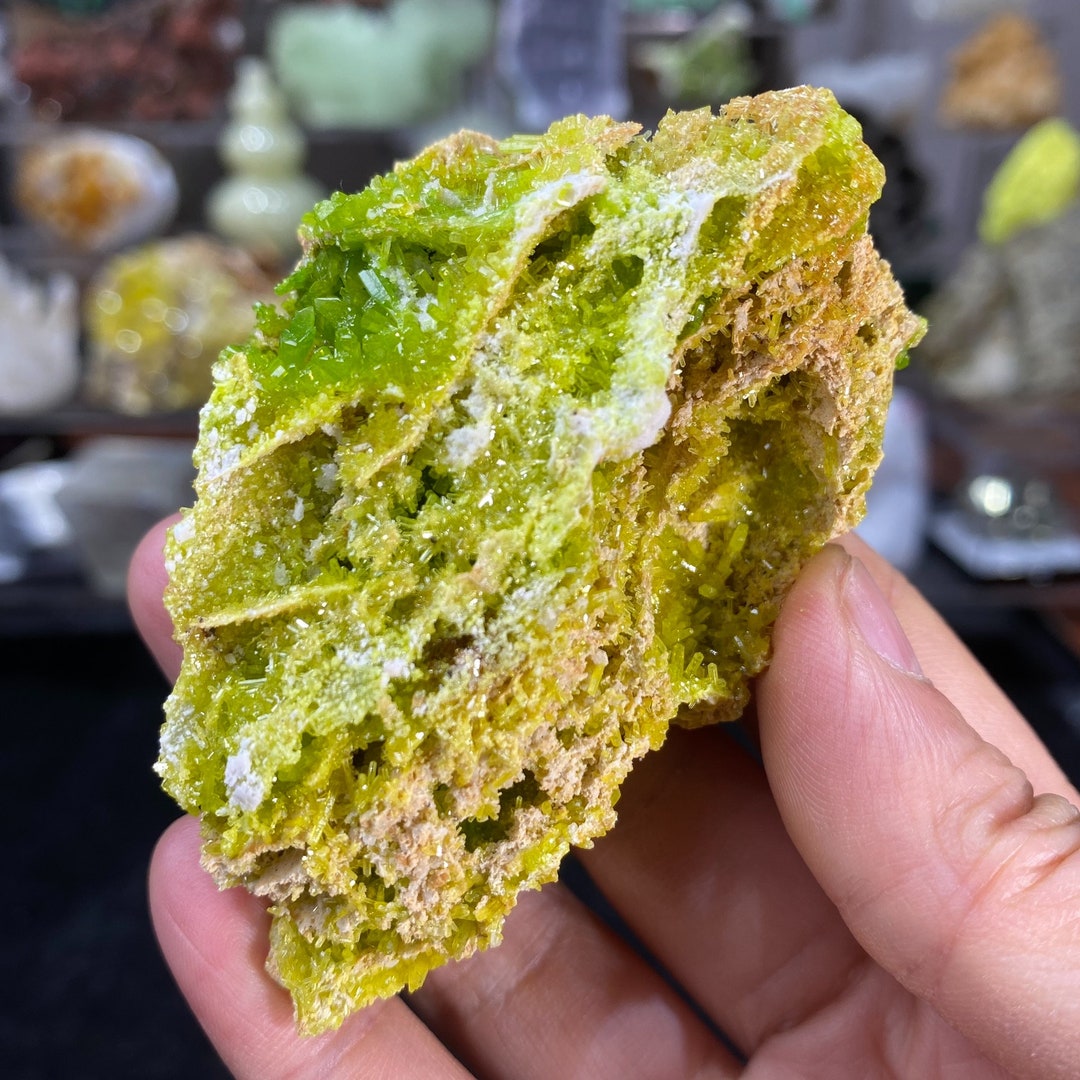 Green Pyromorphite Crystal, Mineral Specimen From Guangxi Province ...
