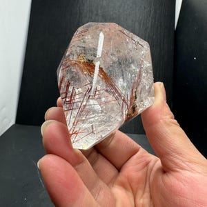 Beautiful Clear Quartz Freeform With Copper Rutiles, Rutilated Clear ...