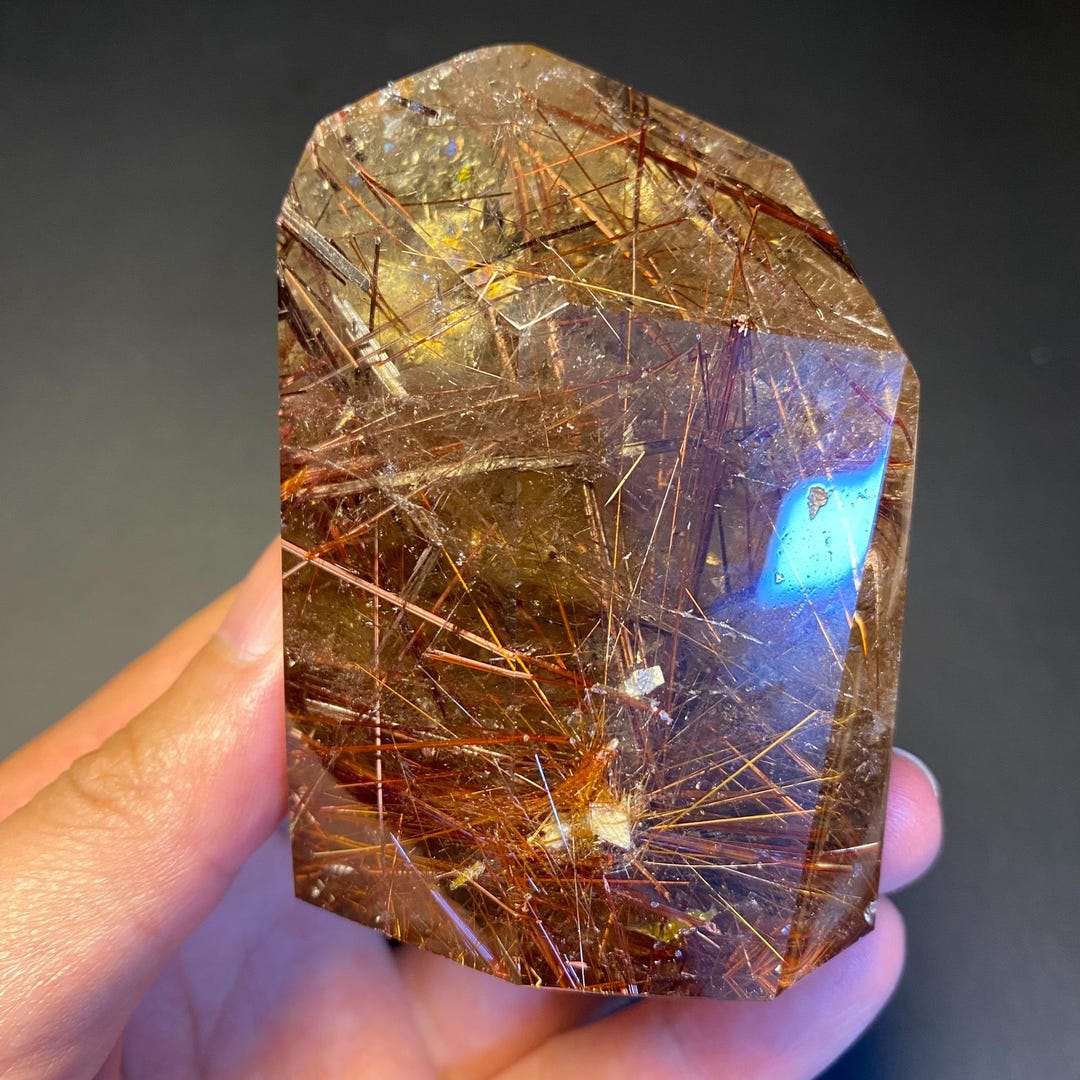 Beautiful Copper Rutilated Quartz, Rutilated Clear Quartz Freeform ...