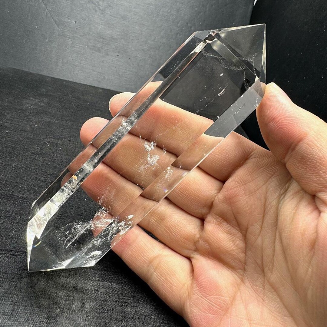 Beautiful Clear Quartz Point Tower, Double Terminated Healing Crystals ...