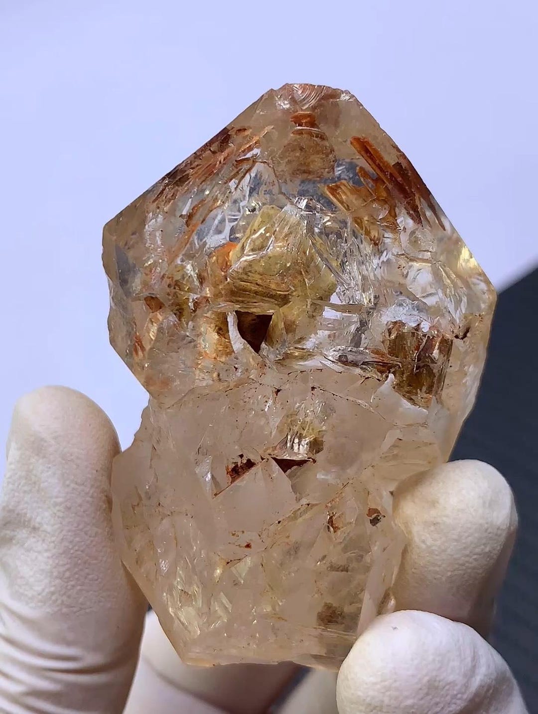 Elestial Quartz Crystal From Madagascar, Natural Elestial Window Quartz ...