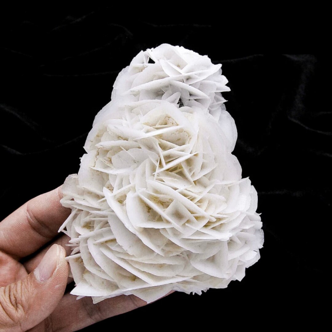 Bulk Beautiful White Rose Calcite Specimen, White Bladed Calcite, Angel ...