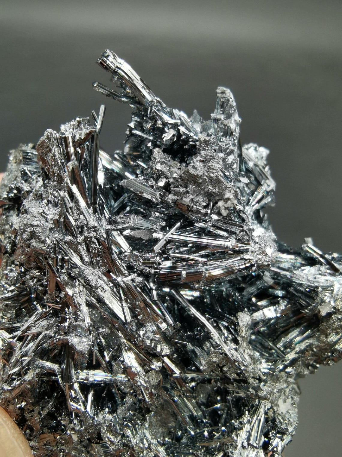 Dark Blue Raw Stibnite Crystals From Hunan Province, China, Raw ...