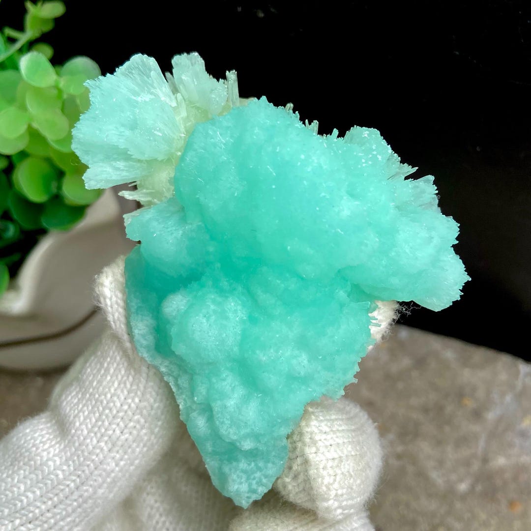 Blue Aragonite Raw Stone, Natural Crystal From Yunnan, China, Mineral ...