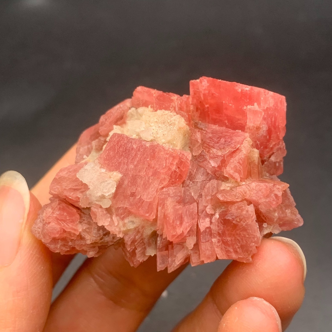 Beautiful Pink Rhodochrosite, Natural Raw Rough Rhodochrosite Crystal ...