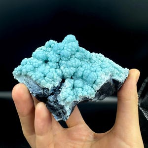 Beautiful Blue Botryoidal Gibbsite Mineral Specimen From Yunnan, China ...