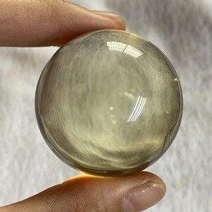 44mm Blue Angel Needle Citrine Crystal Sphere From Brazil, Invisible ...