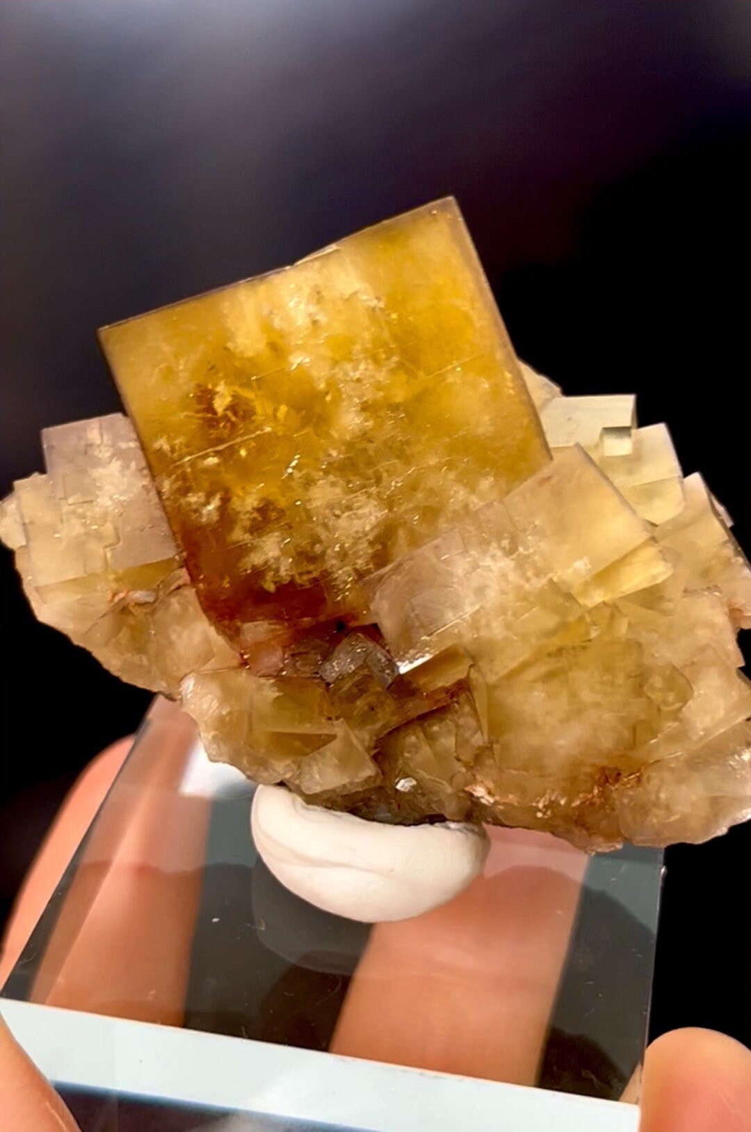 Beautiful Yellow Fluorite Crystal From Beijing, China, Large Cube ...