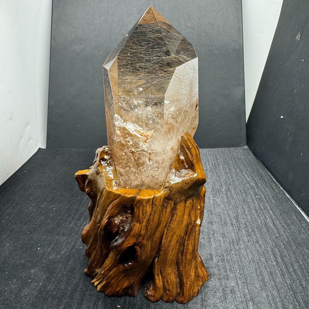 Beautiful Gold Rutilated Tower, Rutile Crystal Tower/gold Needles ...