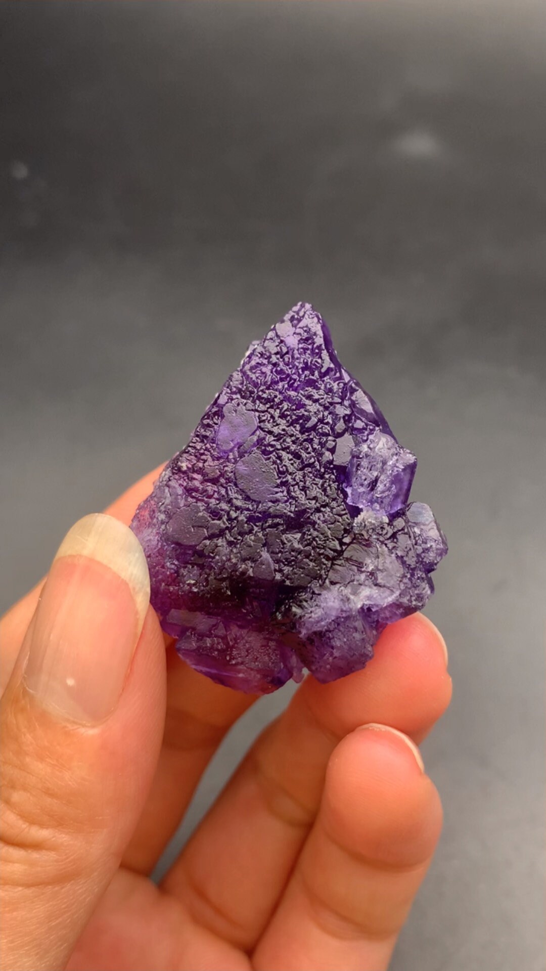 Beautiful Octahedron Purple Fluorite Crystal From Huanggangliang, Inner ...