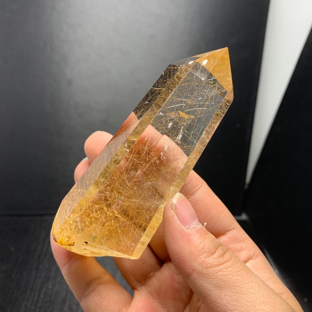 Beautiful Gold Rutilated Tower, Rutile Crystal Tower/gold Needles ...