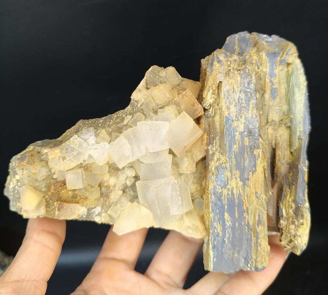 Beautiful Dark Blue Raw Stibnite Crystals From Lengshuijang, Hunan ...