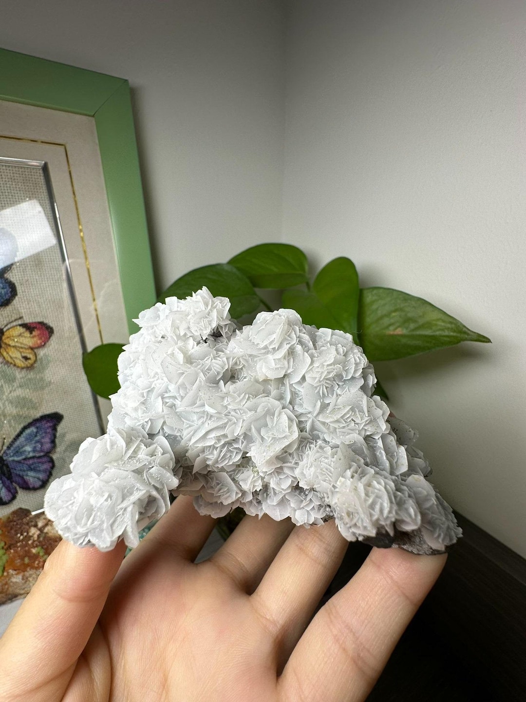 Beautiful White Calcite From Yaogangxian, Hubei, China, Bladder Flaky ...