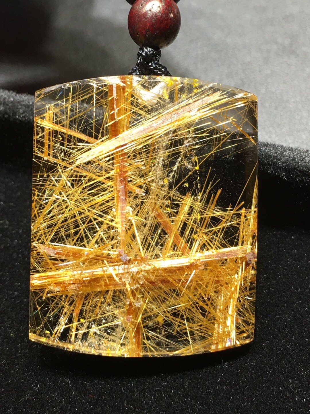 Beautiful Copper Rutilated Quartz Necklace, Gold Rutile Quartz Crystal ...
