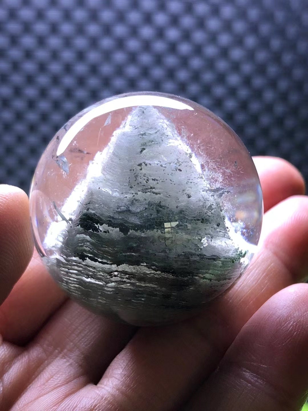 Beautiful 38mm 1000 Layer Garden Quartz Sphere, Thousand Layer Garden ...