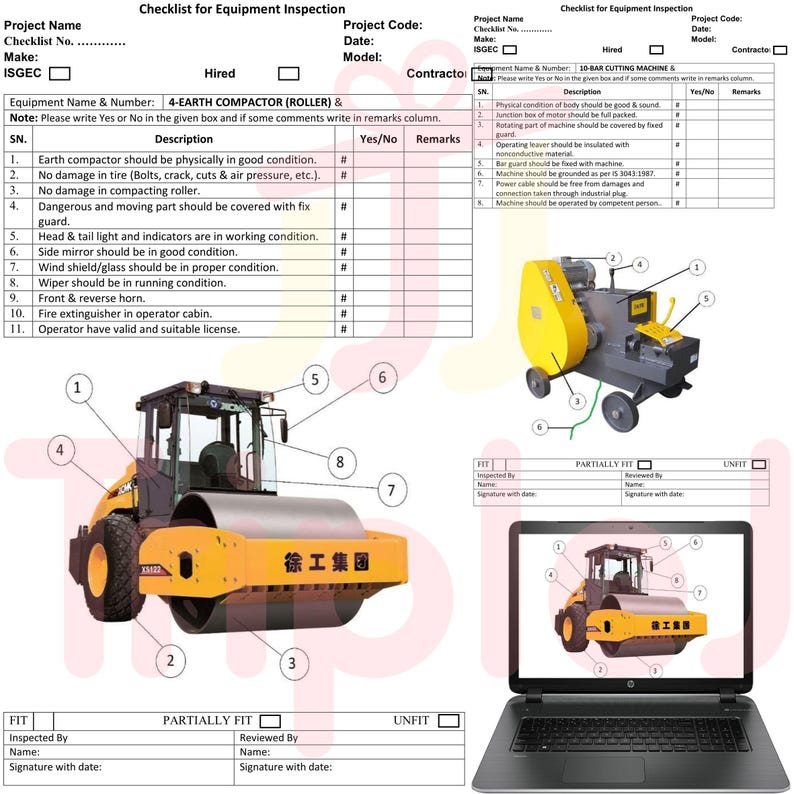 43 Checklist Preventive Maintenance Formats Editable Inspection Format ...