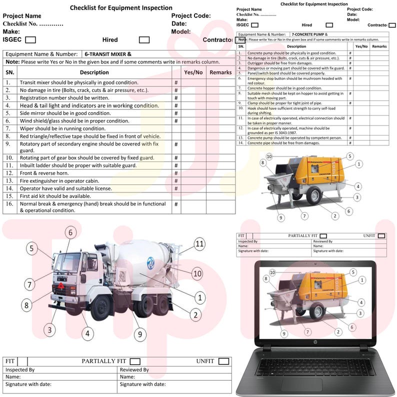 43 Checklist Preventive Maintenance Formats Editable Inspection Format ...