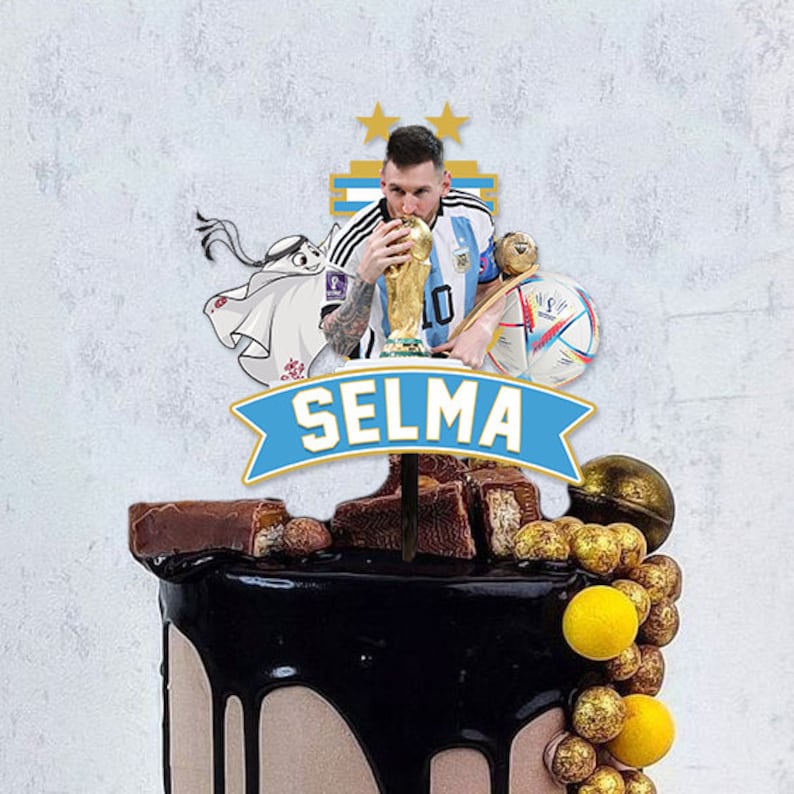 Soccer Cake Topper | Messi Cake Topper | Kids Cake Topper | Birthday ...