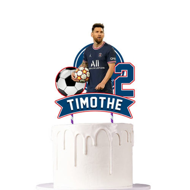 Fiesta de cumpleaños messi Cake Topper - Etsy México