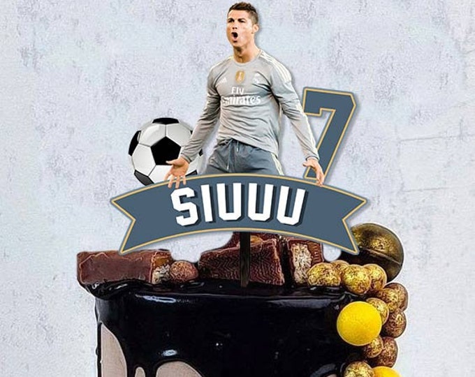 Personalized Soccer Football Juventus Cristiano Ronaldo Birthday Cake ...