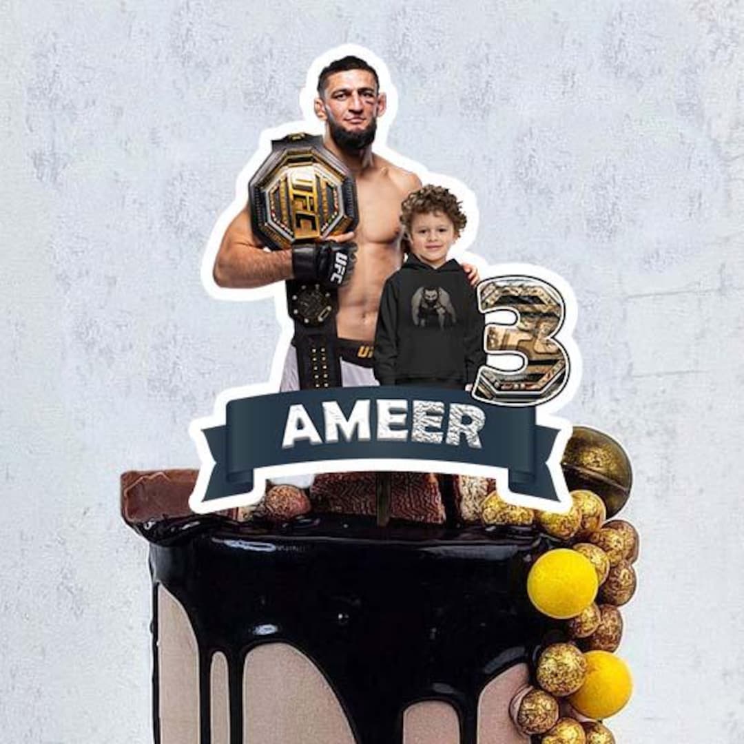 Khamzat Fighter Cake Topper | UFC Cake Topper | Kids Cake Topper ...