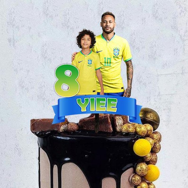 Neymar CAKE TOPPER Birthday Party - Etsy