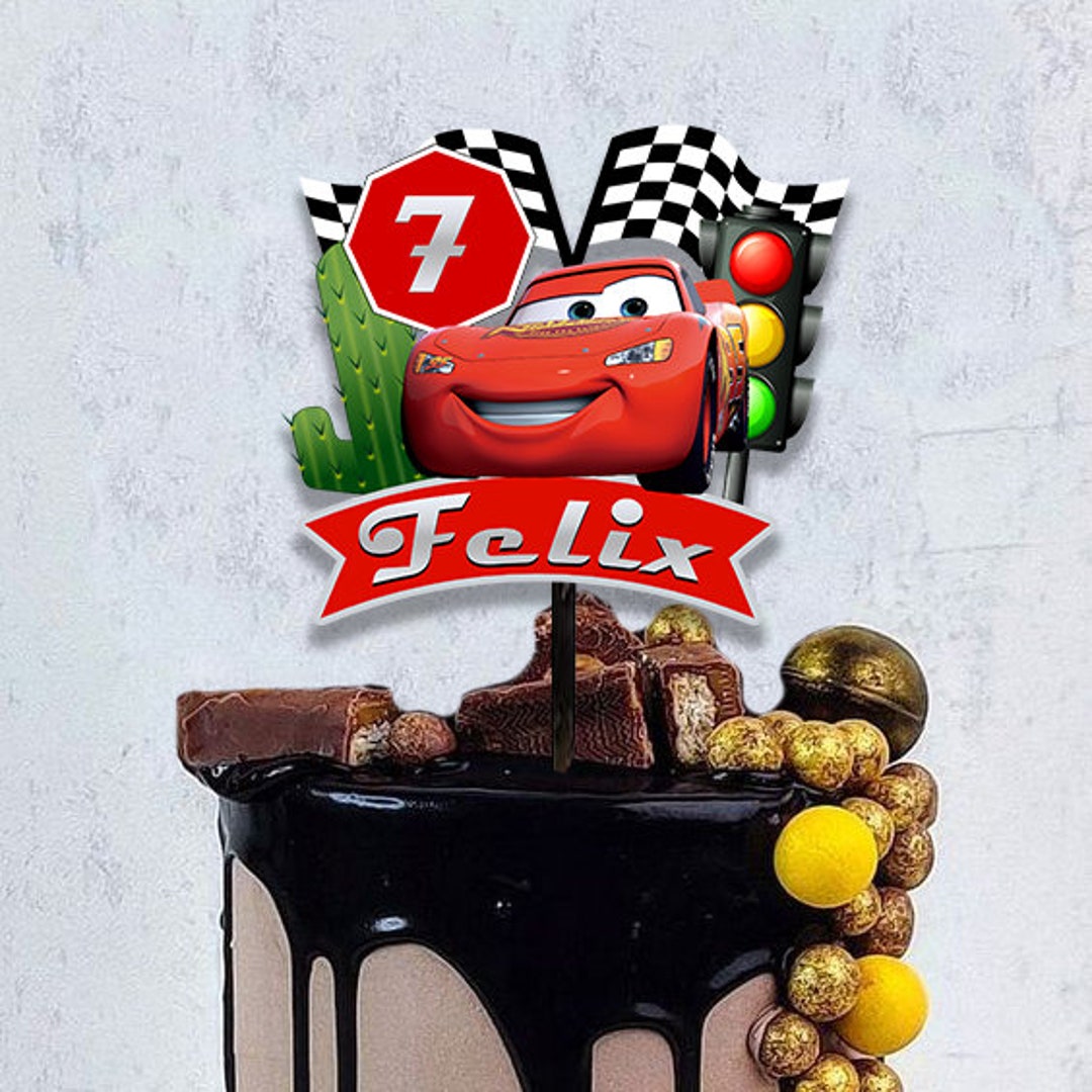 Cars Cake Topper Cartoon Cake Topper Kids Cake Topper Birthday Party - Etsy