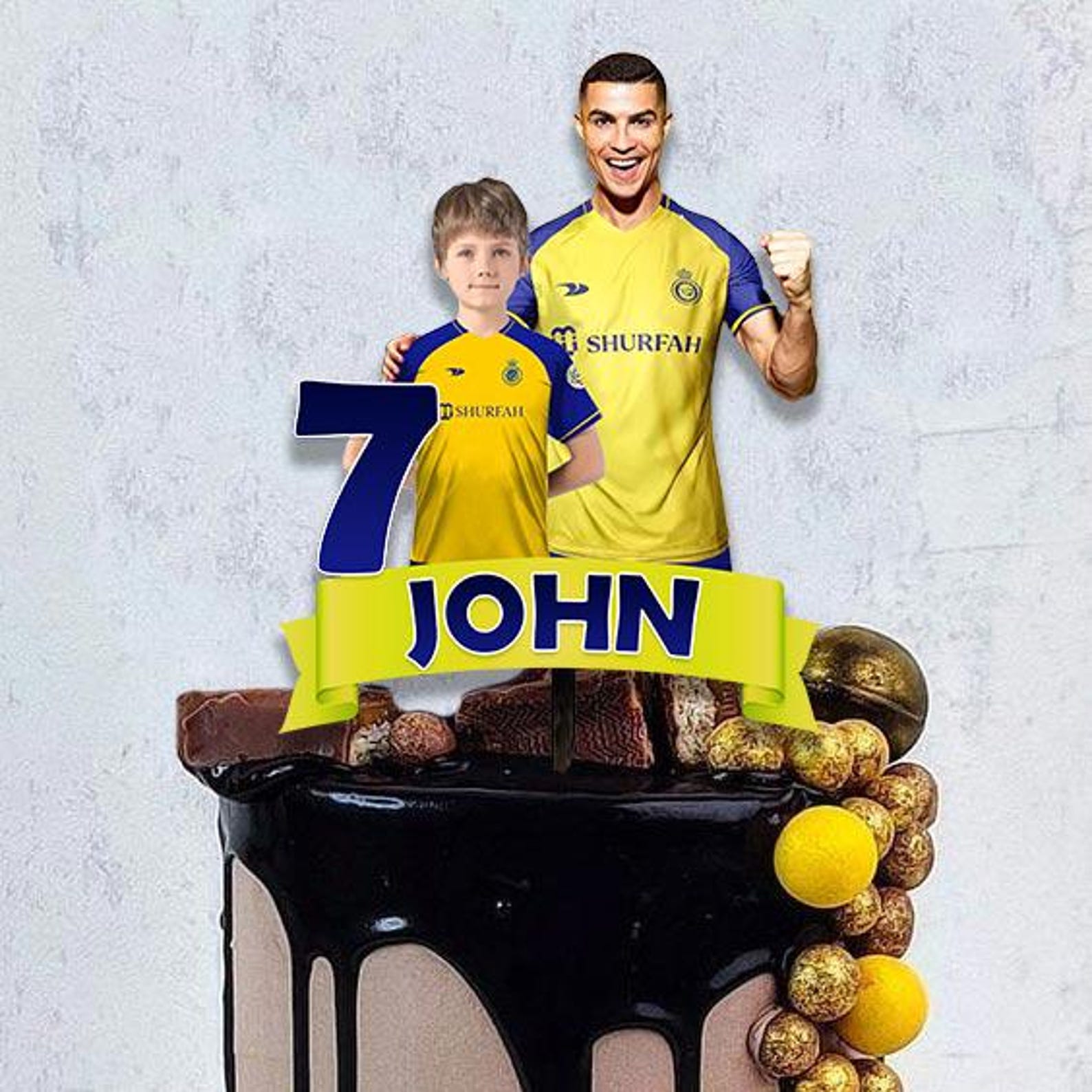 Ronaldo Cake Topper | Soccer Cake Topper | Kids Cake Topper | Birthday ...