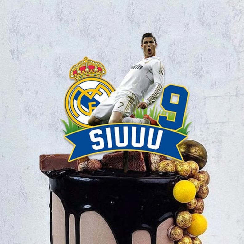 Topper de pastel Ronaldo siuuu / topper de pastel CR7 / topper de ...