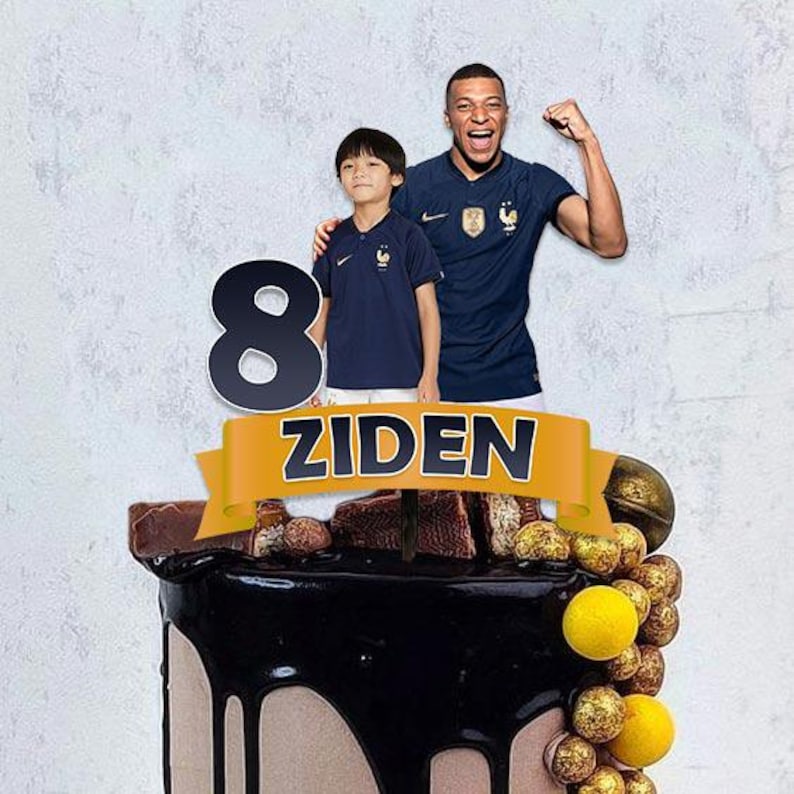 Mbappe Cake Topper |kid Cake Topper | Football Cake Topper | Birthday ...