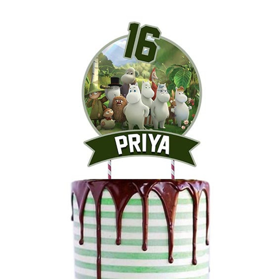 Cartoon Cake Topper | Moomins Cake Topper | Kids Cake Topper | Birthday ...