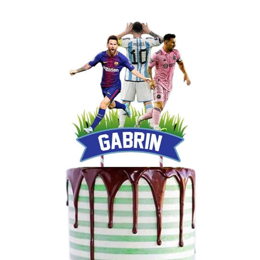 Soccer Cake Topper | Messi Cake Topper | Kids Cake Topper | Birthday ...
