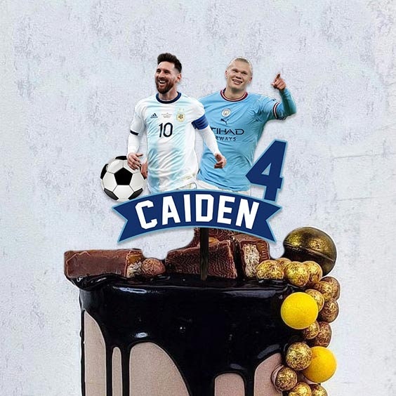 Messi Cake Topper Haaland Cake Topper Kids Cake Topper Birthday Party ...