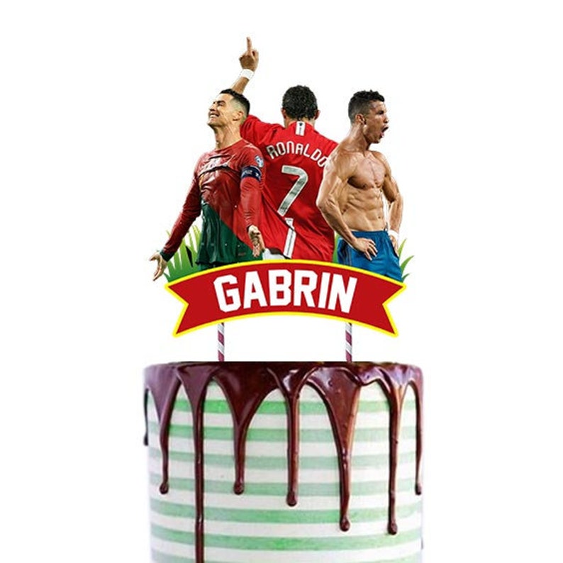 Soccer Cake Topper | Ronaldo Cake Topper | Kids Cake Topper | Birthday ...
