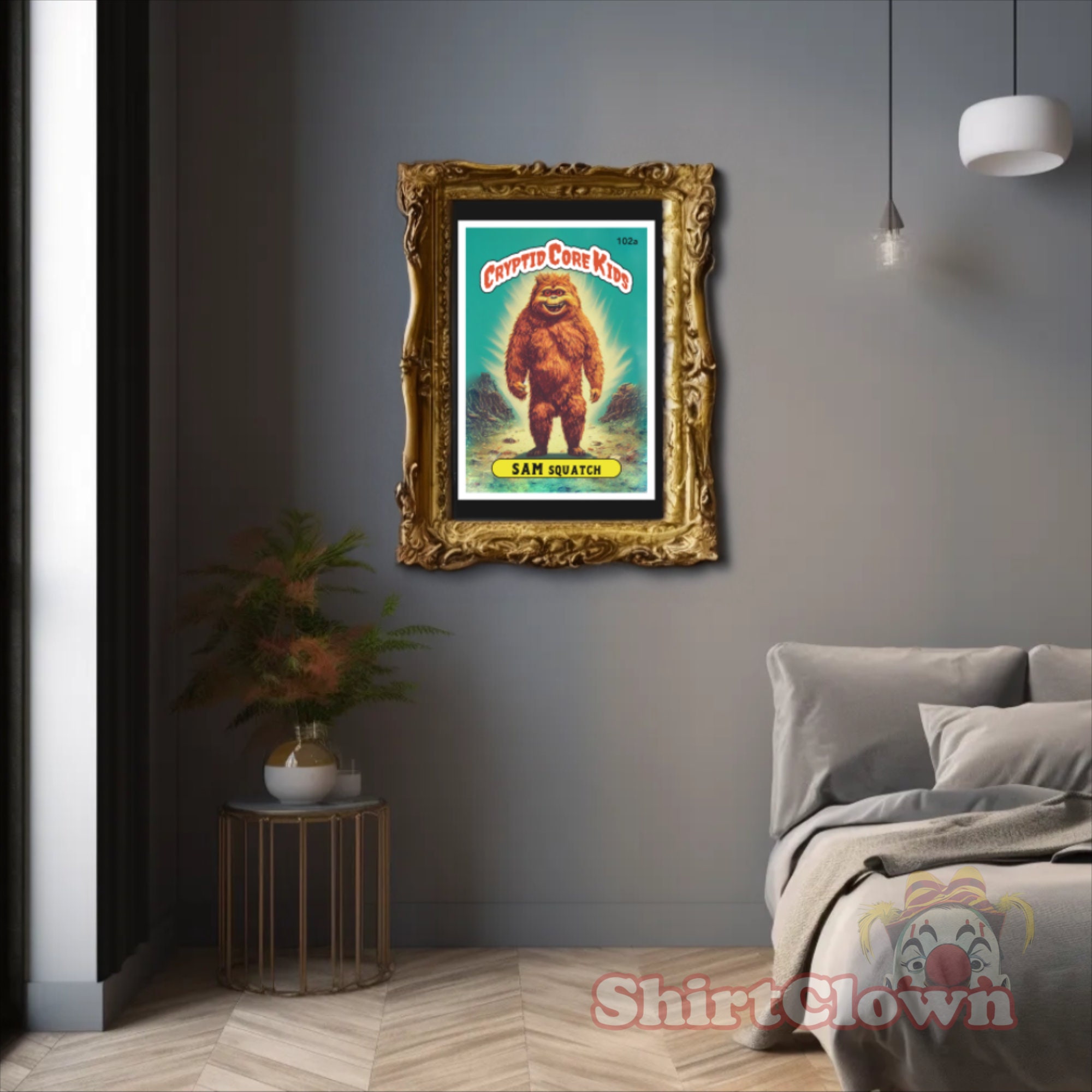 Sam Squatch Bigfoot Art Print Sasquatch Cryptid Core Kids - Etsy