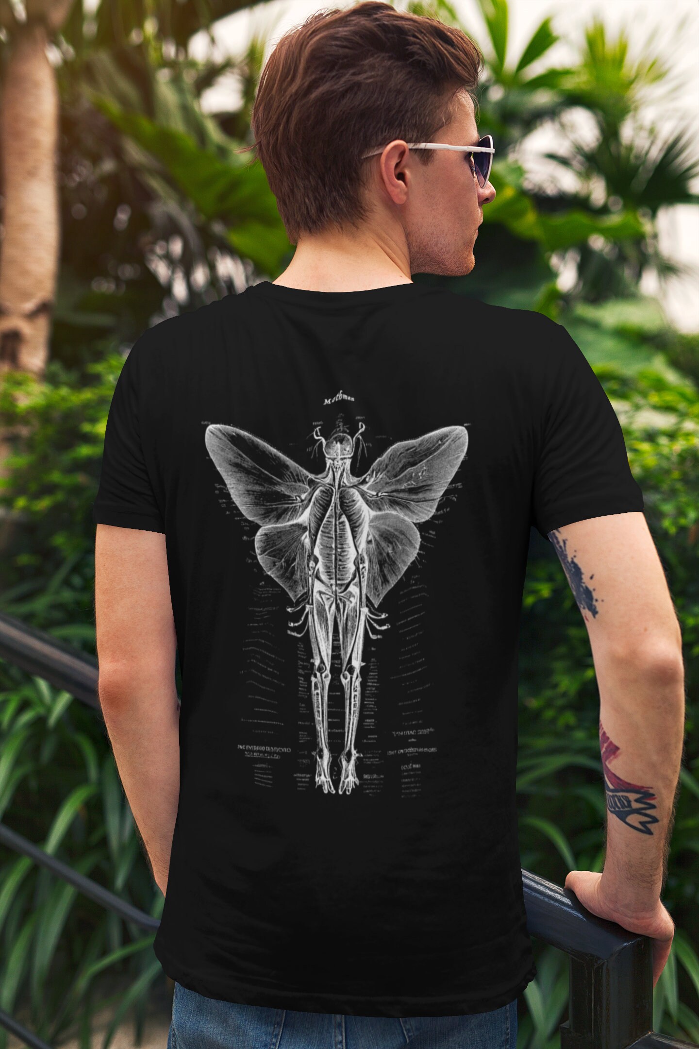 Mothman Arcane Anatomy Two-sided T-shirt | Cryptid Teeshirt | Cult ...