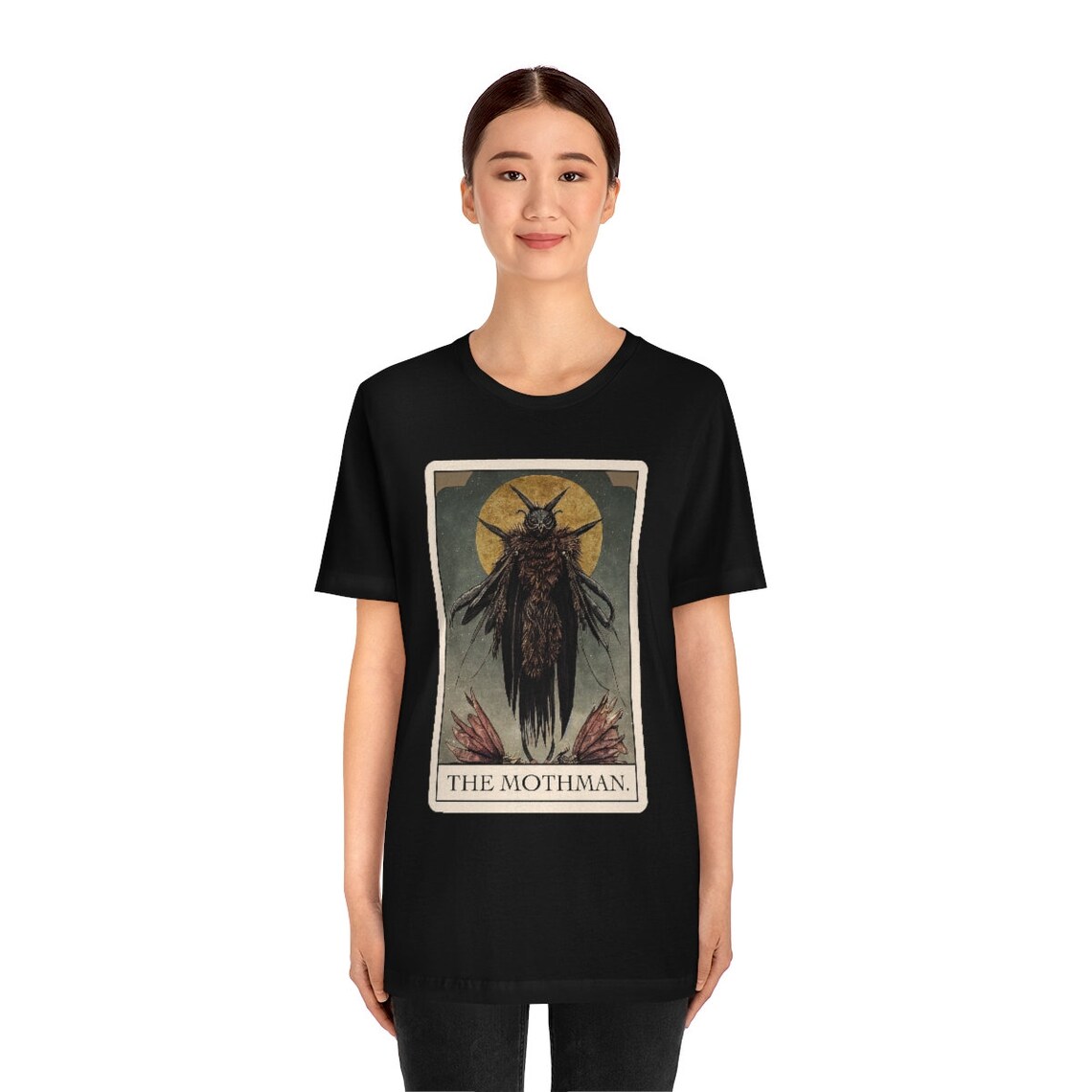 The Mothman Tarot Card Shirt Cryptid Tee Cryptozoology T-shirt - Etsy