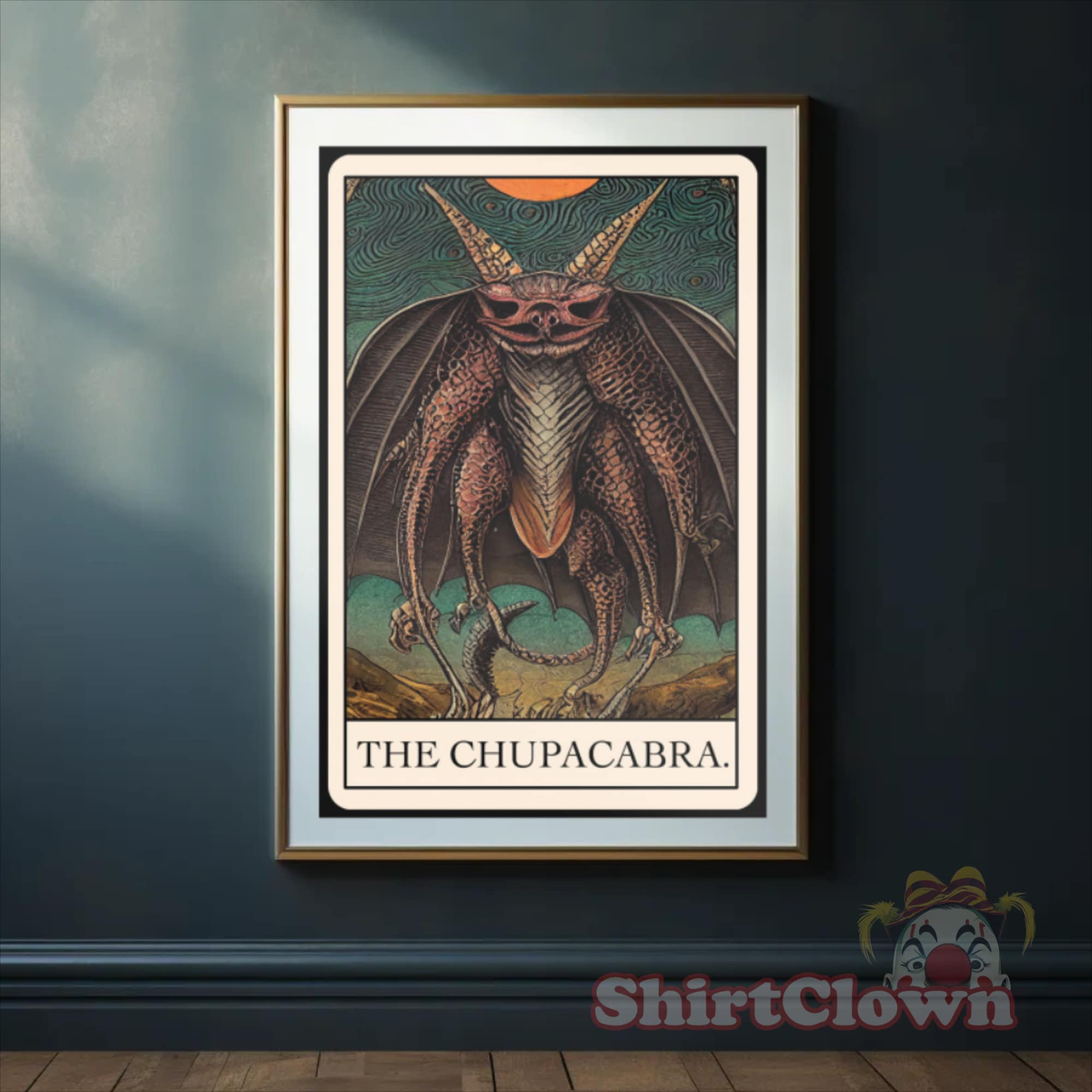 The Chupacabra Tarot Card Art Print Cryptid Cryptozoology Poster | Gift ...