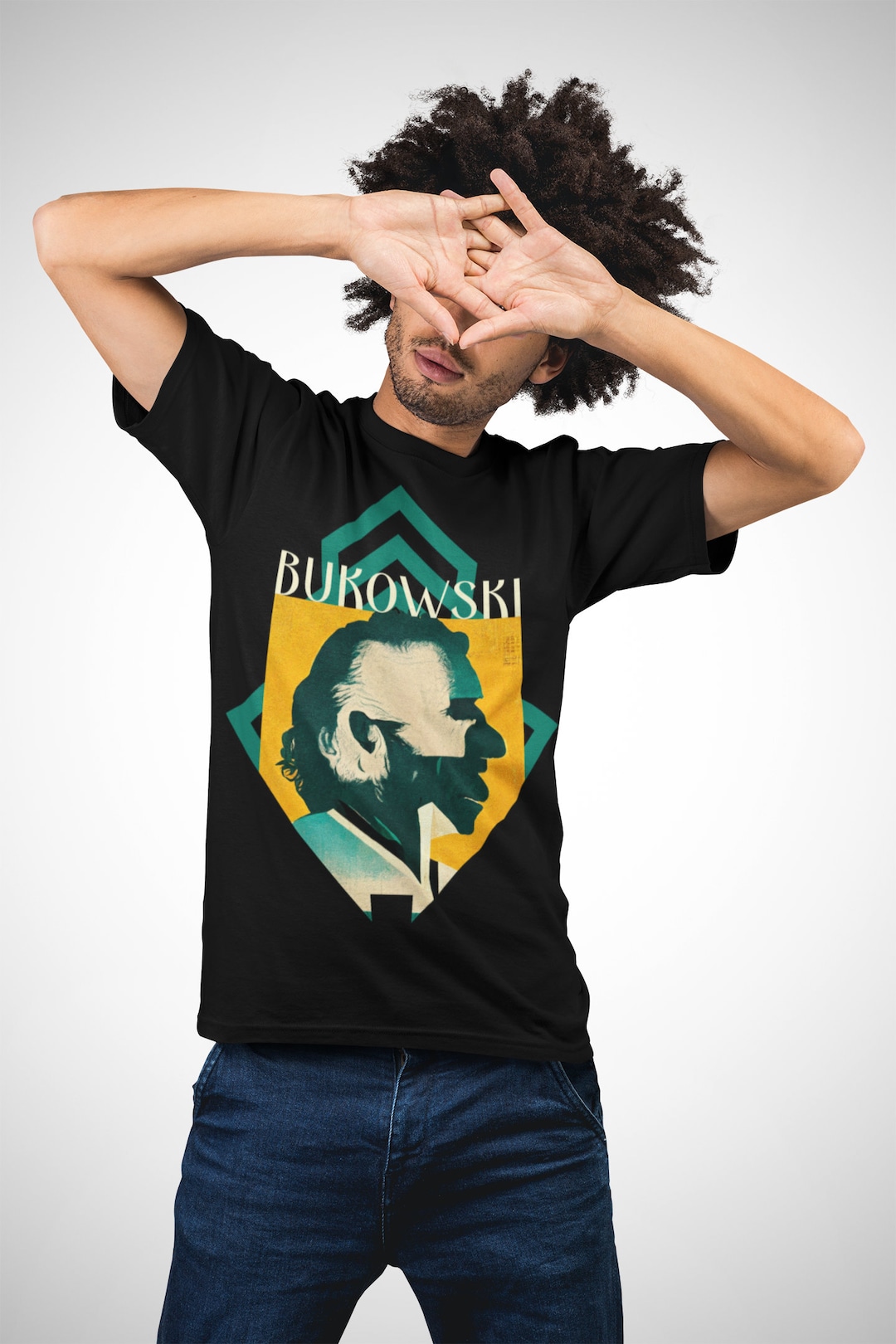 Charles Bukowski Art Deco Shirt Gift Poet Shirt Author Writer Gift for ...