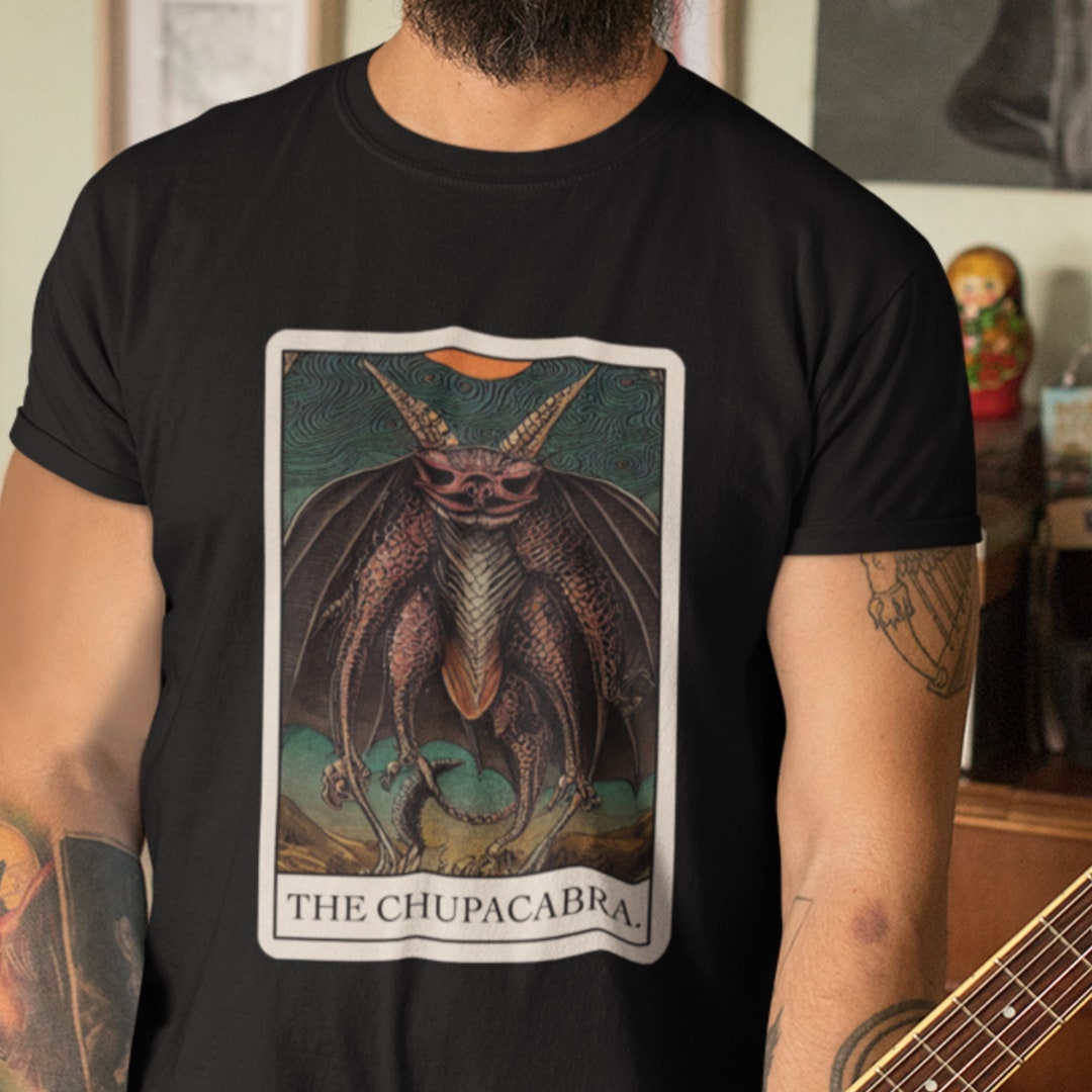 The Chupacabra Tarot Card Shirt Cryptid Tee Cryptozoology T-shirt - Etsy