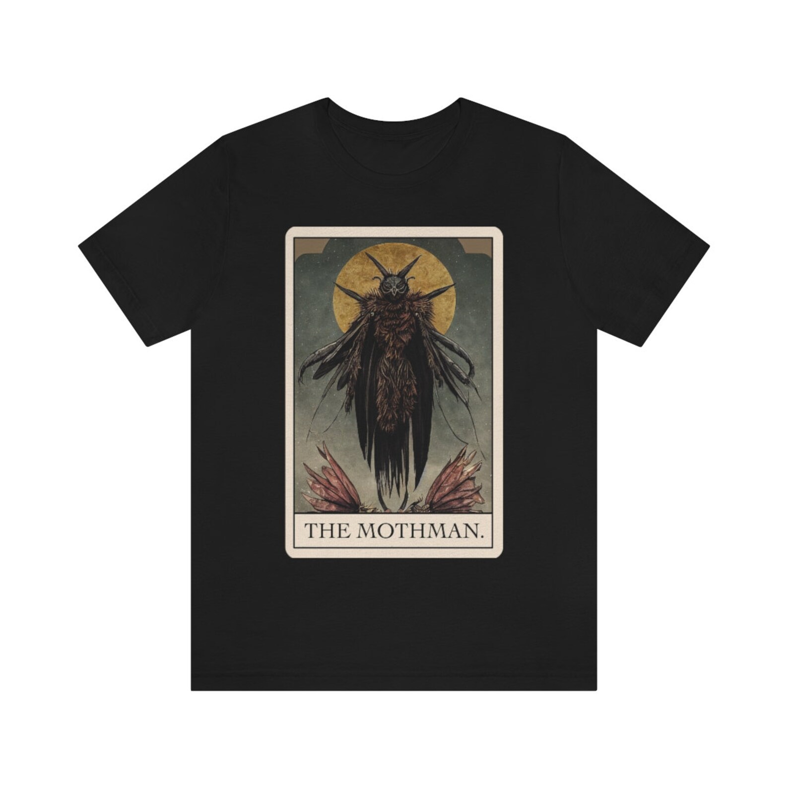 The Mothman Tarot Card Shirt Cryptid Tee Cryptozoology T-shirt - Etsy