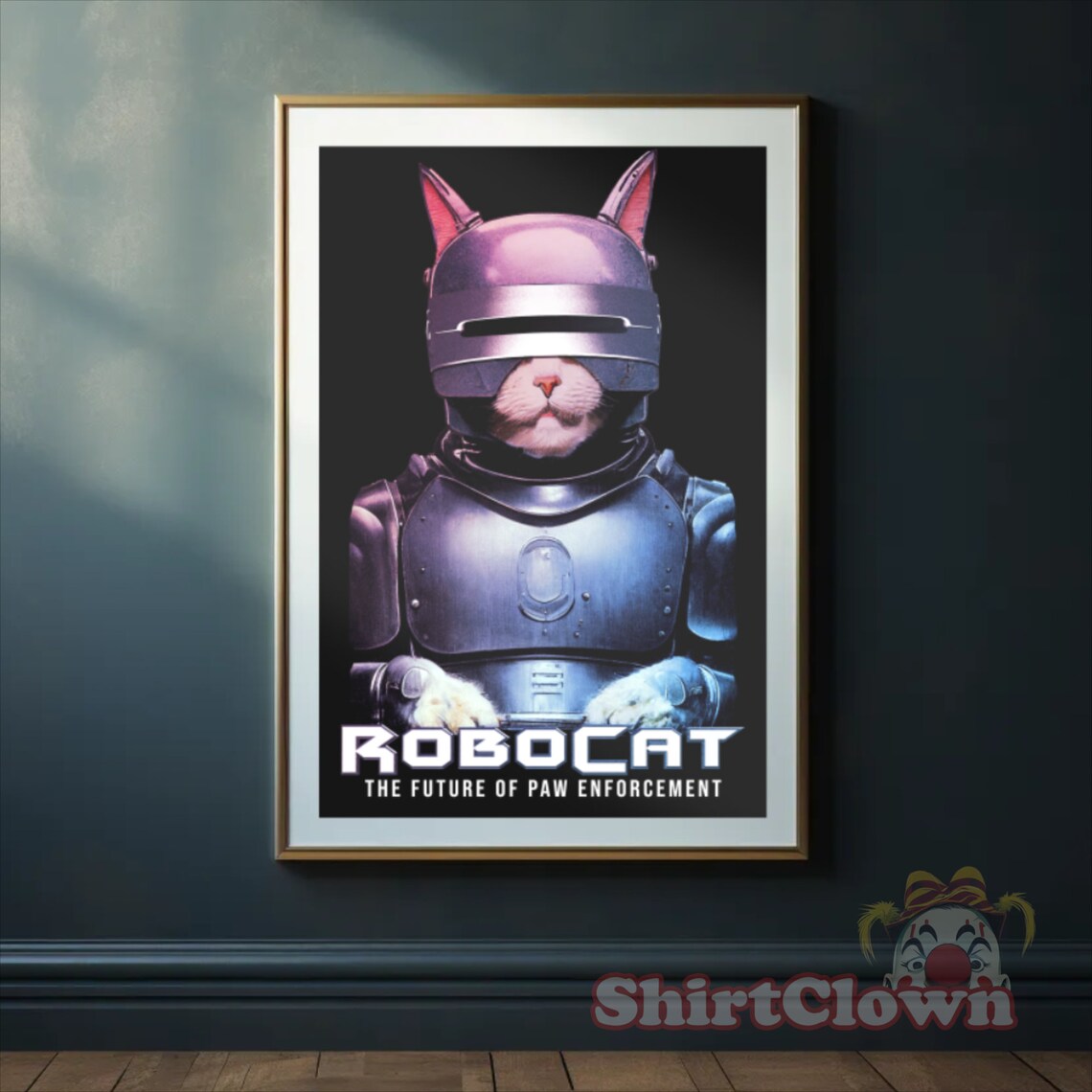 Robocat Art Print Robocop Parody Poster Wall Art Gift Decor Design ...