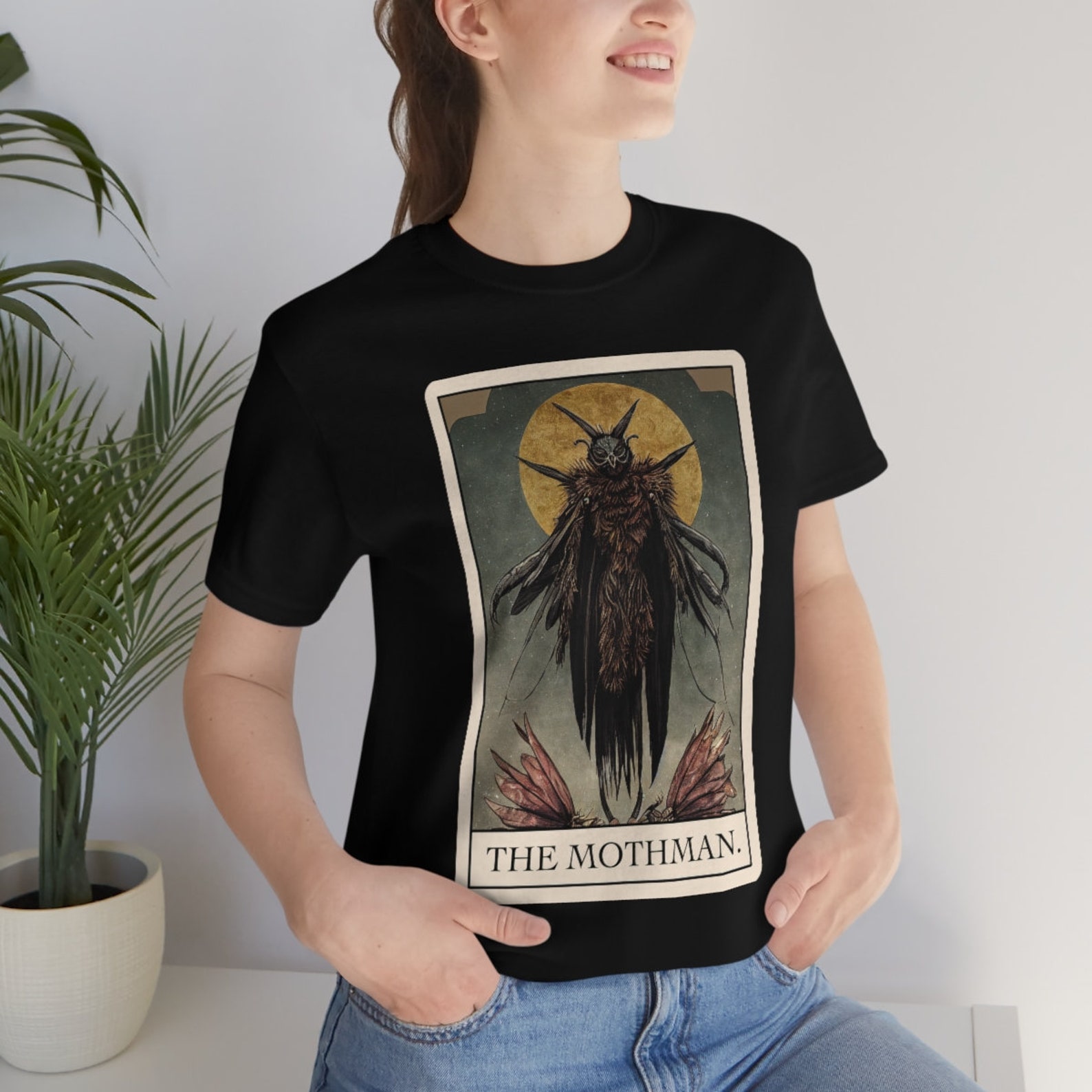 The Mothman Tarot Card Shirt Cryptid Tee Cryptozoology T-shirt - Etsy