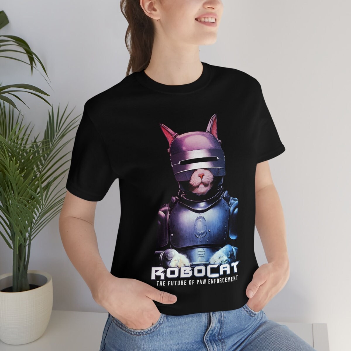 Robocat Shirt Robocop Parody Teeshirt - Etsy UK