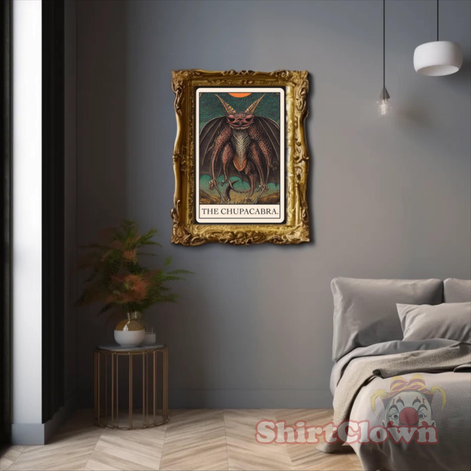 The Chupacabra Tarot Card Art Print Cryptid Cryptozoology Poster | Gift ...
