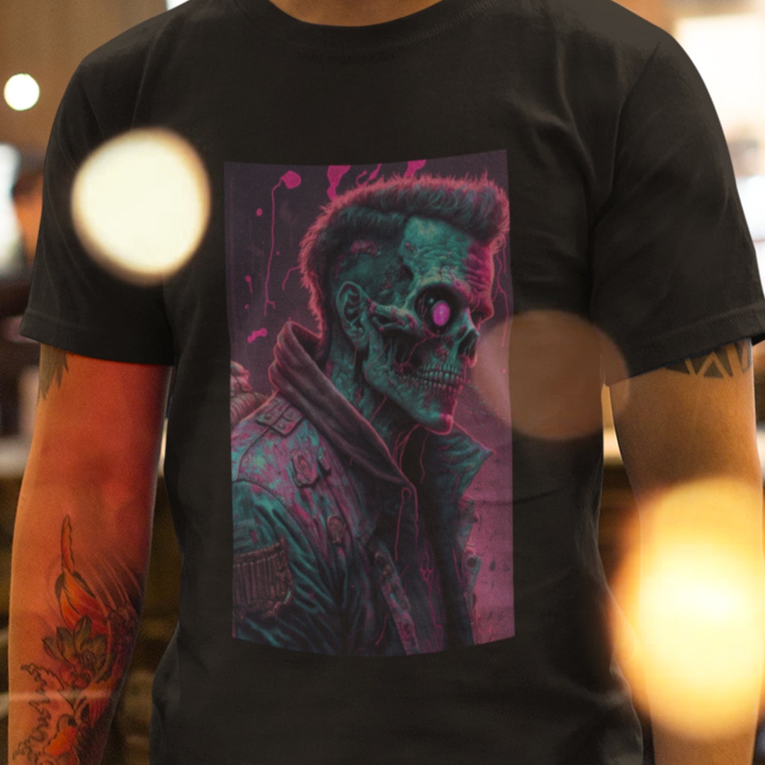 Vaporwave Cyberpunk Zombie T-Shirt / Undead Teeshirt / Pastel Goth ...