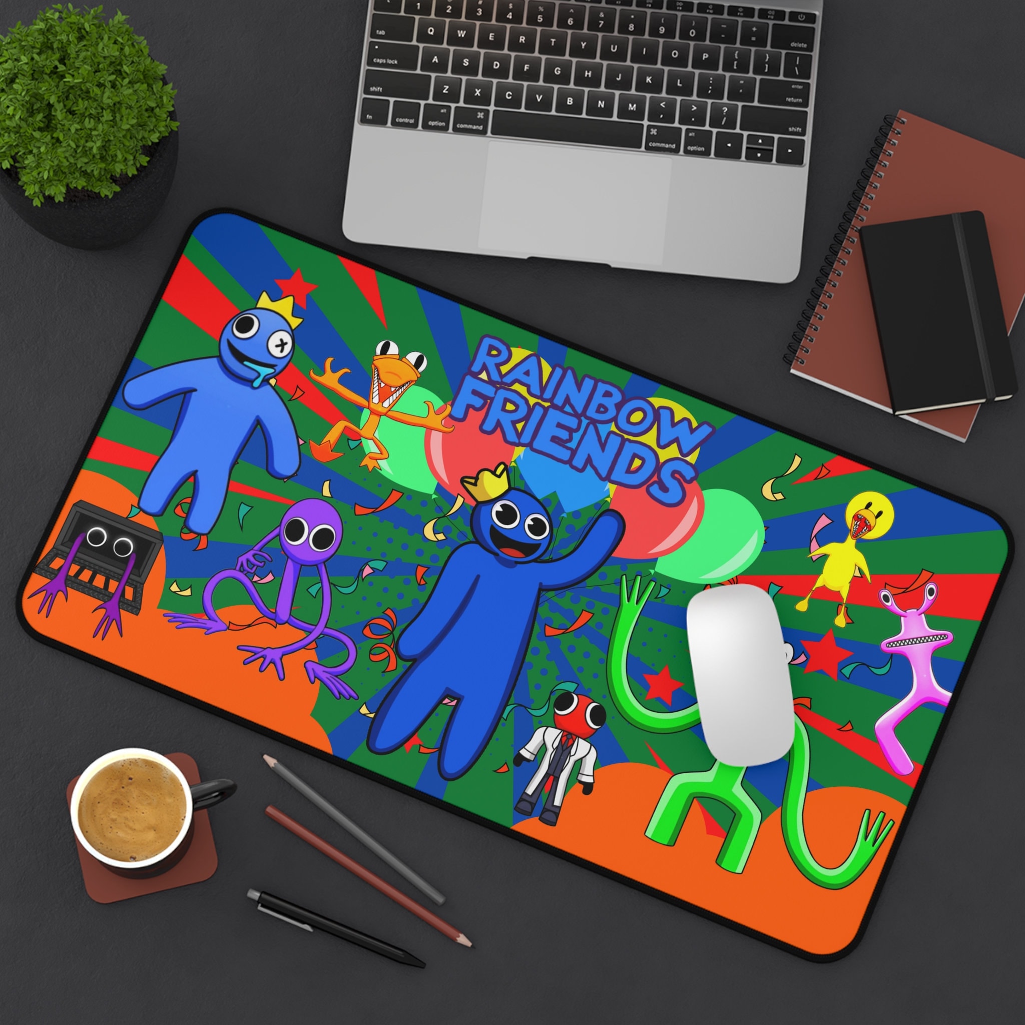 Rainbow Friends Desk Mat sold by Applied Wendi | SKU 67754537 | Printerval