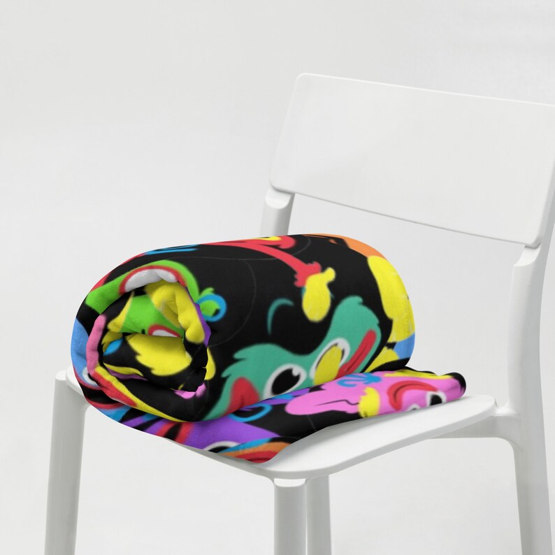 Mini Huggies Poppy Playtime Pattern Throw Blanket - Etsy