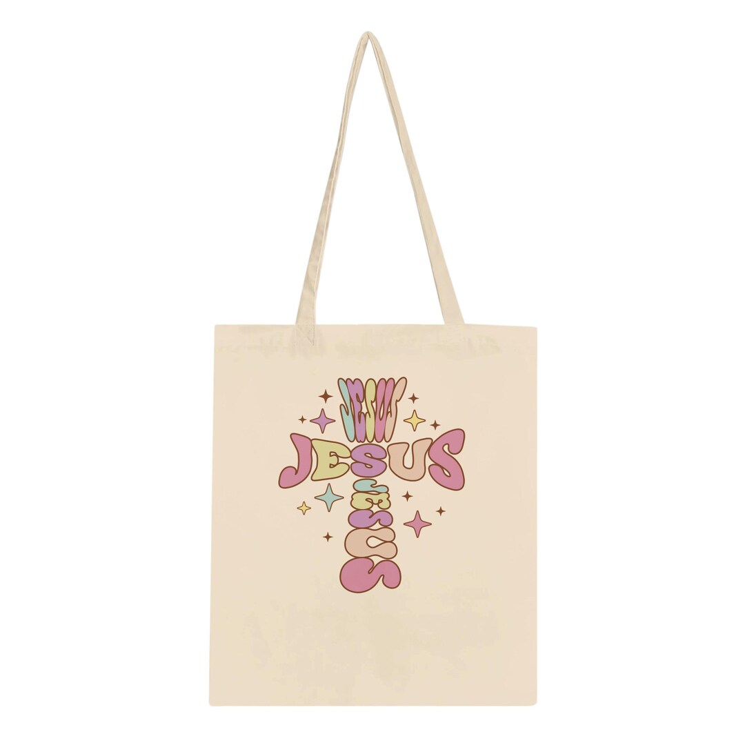 Jesus Cross Church Tote Bag Inspirational Canvas Bag Eco-friendly ...